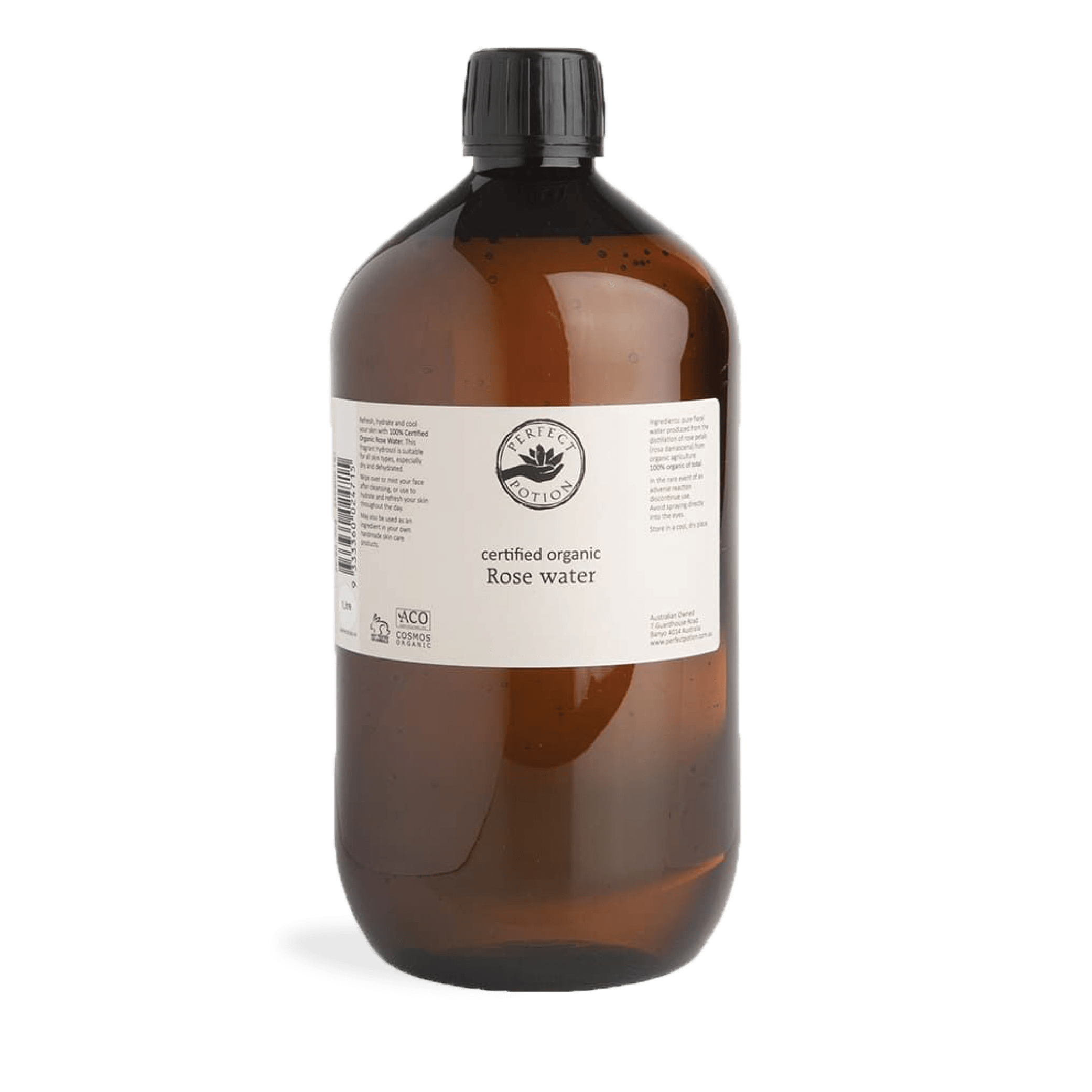 Rose Water Floral Toner 1L Refill - Natural Skincare | Perfect Potion